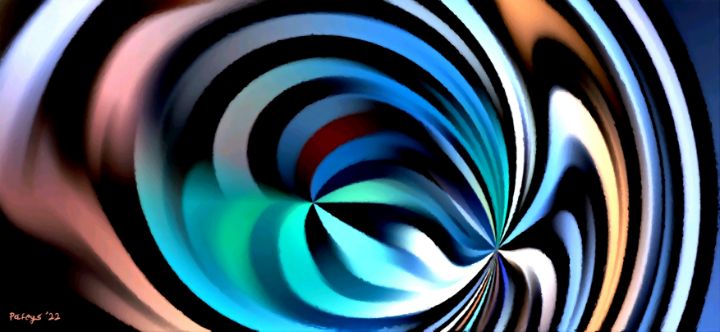 Blue Hive III - Don Pafegs - Paintings & Prints, Abstract, Movement ...