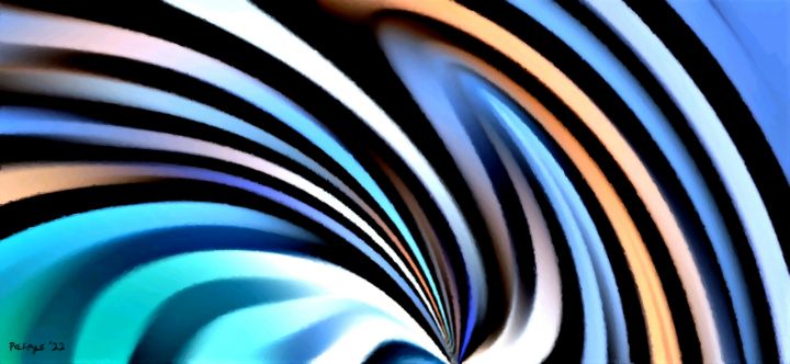 Blue hives - Don Pafegs - Paintings & Prints, Abstract, Movement - ArtPal