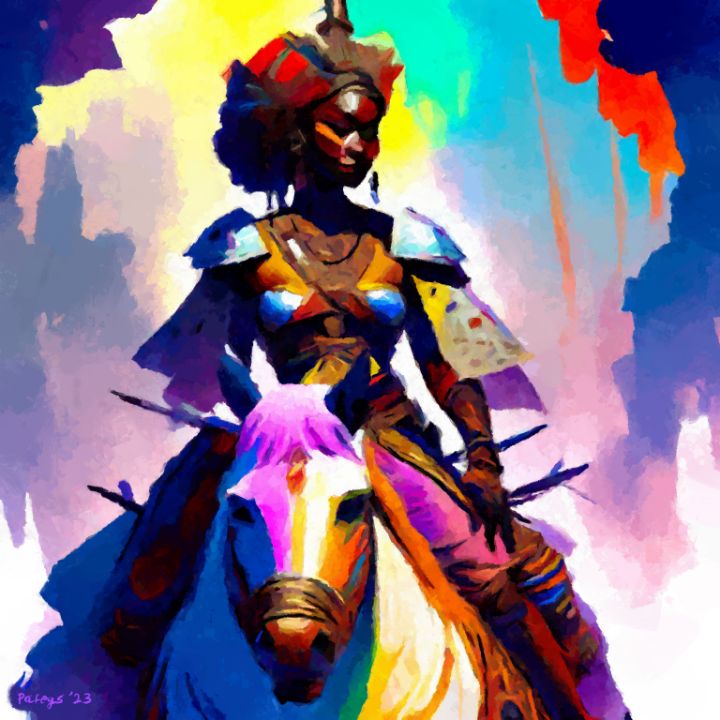 Queen Aishatu - Don Pafegs - Paintings & Prints, Ethnic, Cultural ...