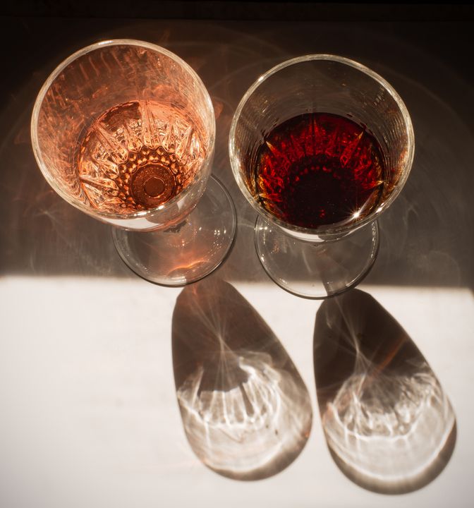 Vintage wineglasses and reflections - helen geld - Photography, Food ...