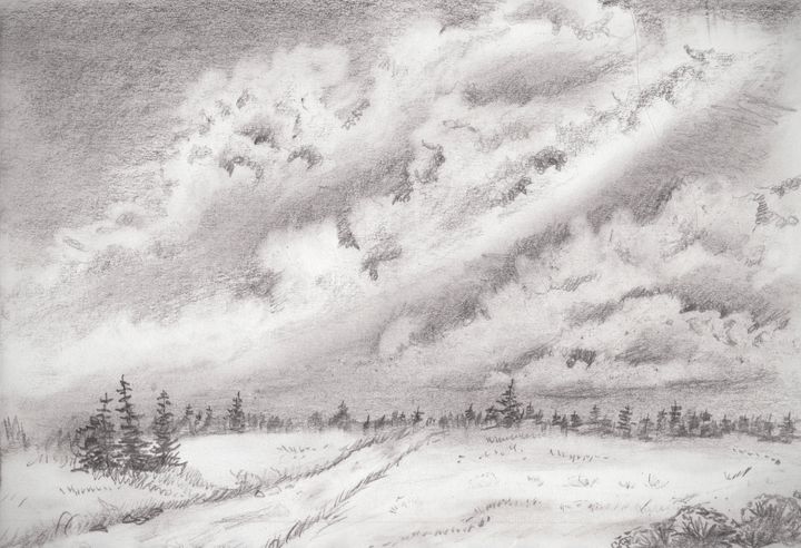 Before the Storm - helen geld - Drawings & Illustration, Landscapes ...