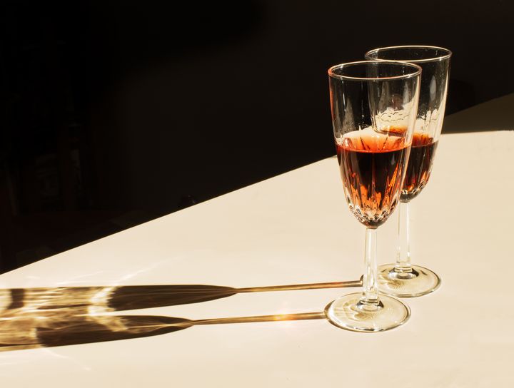 Two Glasses of Wine and Reflection - helen geld - Photography, Still ...