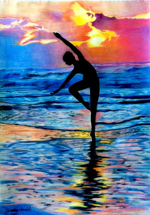 dance in the ocean - Duende - Paintings & Prints, Landscapes & Nature ...
