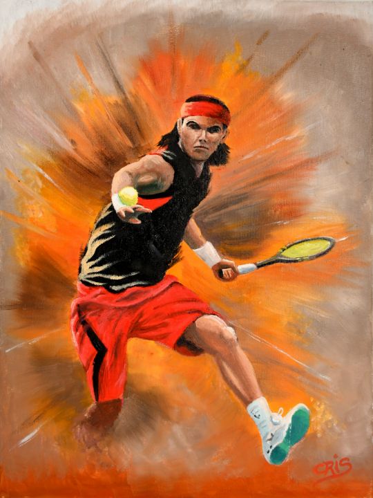 Rafa - CRIS - Paintings & Prints, Sports & Hobbies, Tennis - ArtPal