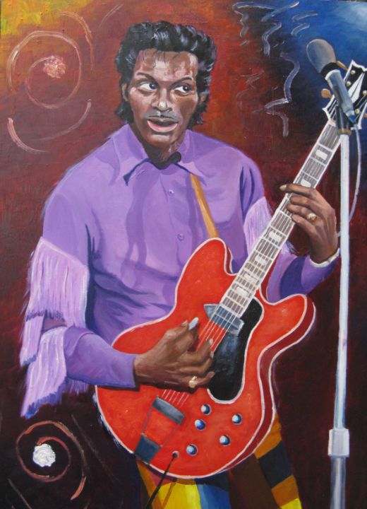 Chuck Berry - CRIS - Paintings & Prints, Entertainment, Music, Jazz ...