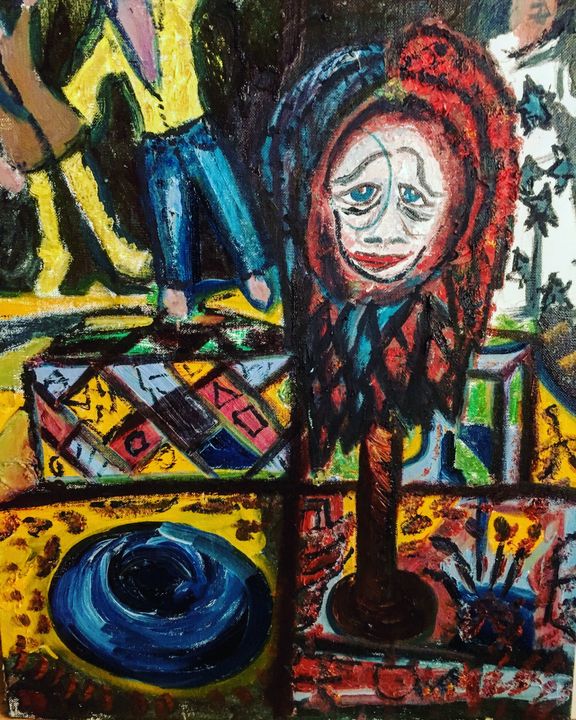 Joker - Christopher Damitio - Paintings & Prints, Abstract, Collage ...