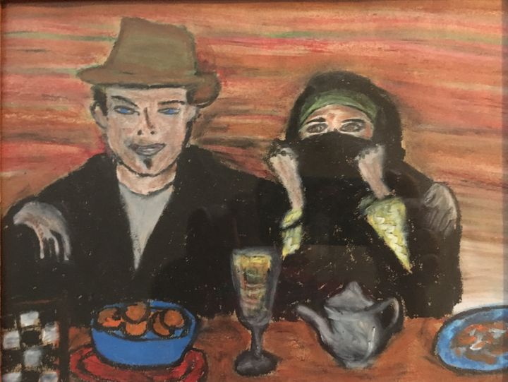 My wife and I - Christopher Damitio - Paintings & Prints, People ...