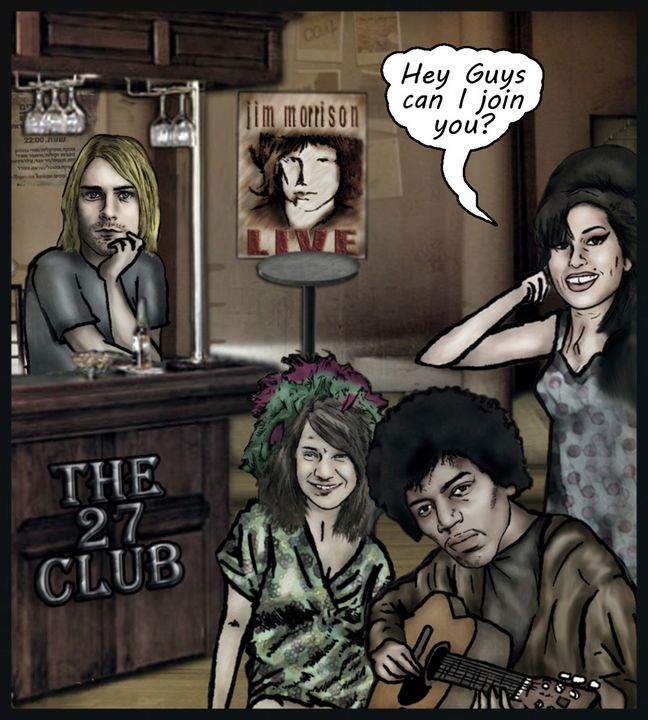 The 27 club - matan kohn art - Drawings & Illustration, Entertainment ...