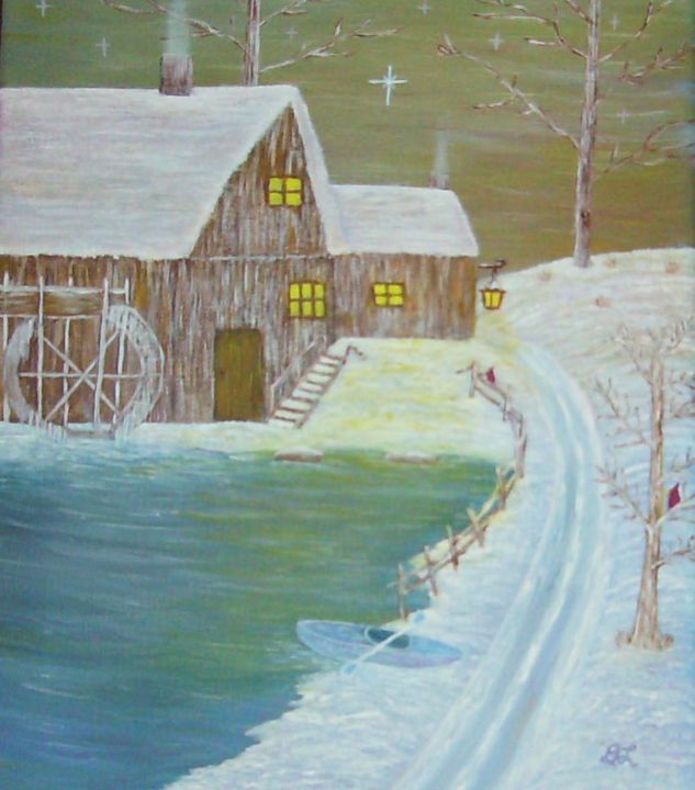 Winter Chill - Bonnie Lynn - Paintings & Prints, Landscapes & Nature ...