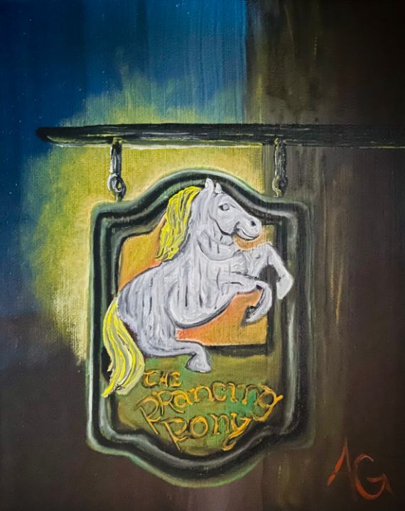 The Prancing Pony - Andrew's Unique Oils - Paintings & Prints, Fantasy ...
