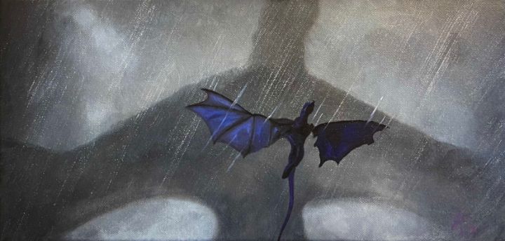 The Shadow of Vhagar - Andrew's Unique Oils - Paintings & Prints ...