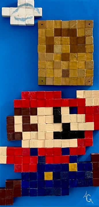 Super Mario - Andrew's Unique Oils - Paintings & Prints, Entertainment ...