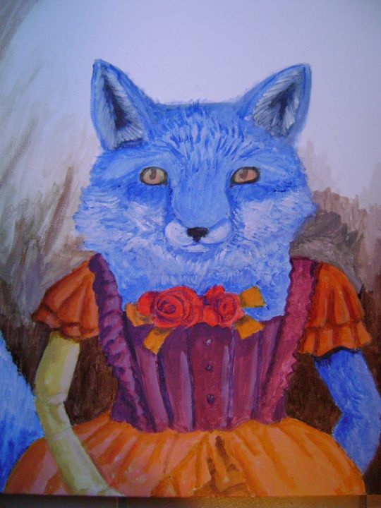 Blue Fox - TrientDesigns - Paintings & Prints, Animals, Birds, & Fish ...