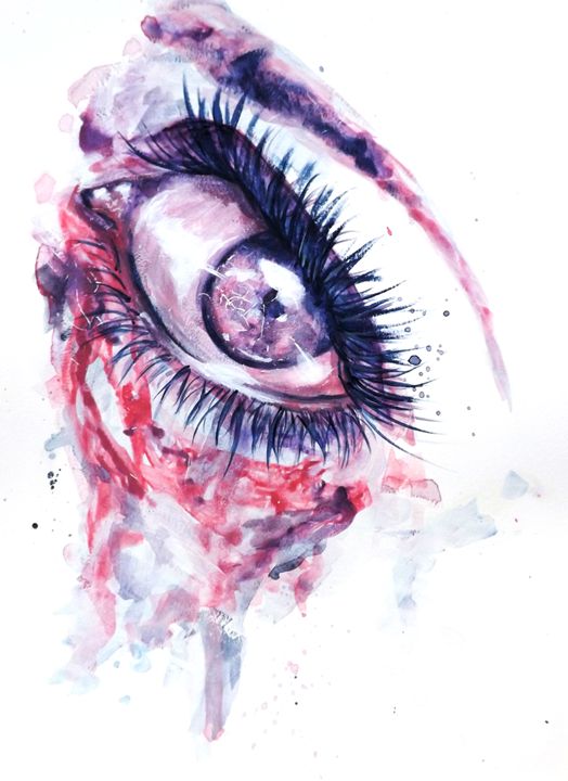 Eye damage - Nour Shalabi - Drawings & Illustration, Abstract, Color ...