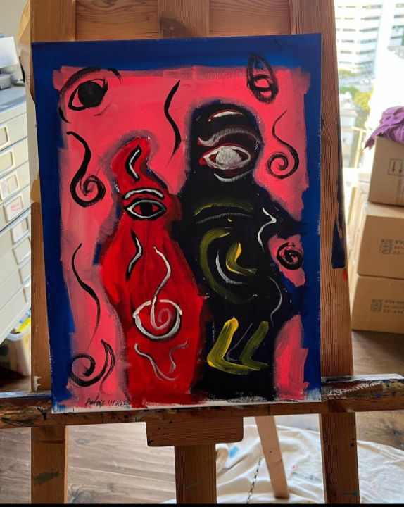 Two angles in hell - Rotem amitay - Paintings & Prints, Abstract ...