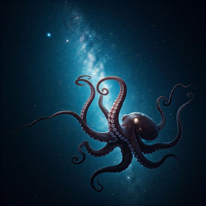 Celestial Squid - Jin - Digital Art & AI, Animals, Birds, & Fish ...