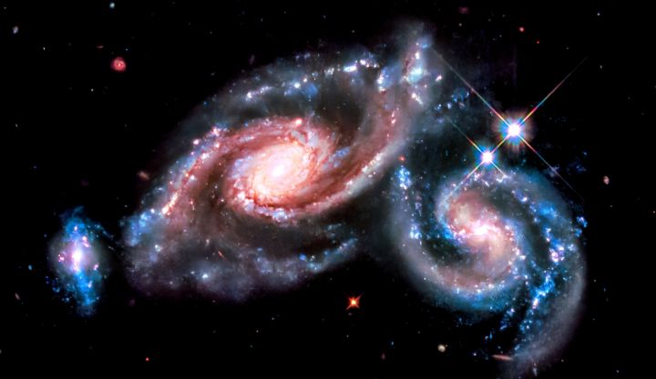 Three Interacting Galaxies - Artistic Masters - Photography, Astronomy ...