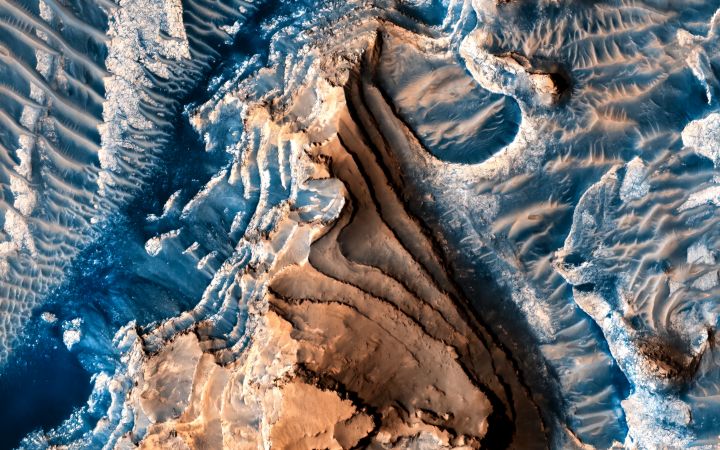 Planet Mars Layered Plateau - Artistic Masters - Photography, Astronomy ...