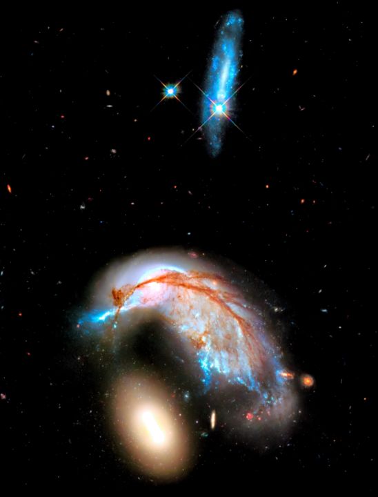 Colliding Galaxy Pair Arp 142 - Artistic Masters - Photography ...