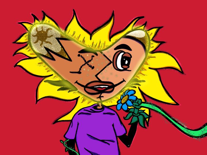 Loco Moco Sunflower - Loco Moco Costume Party - Digital Art & AI ...