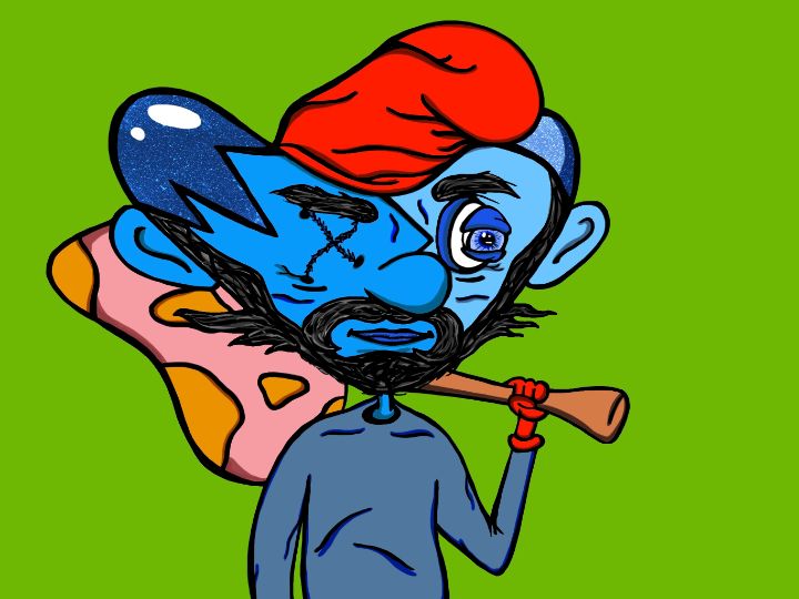 Loco Moco Blue Papa - Loco Moco Costume Party - Digital Art & AI ...