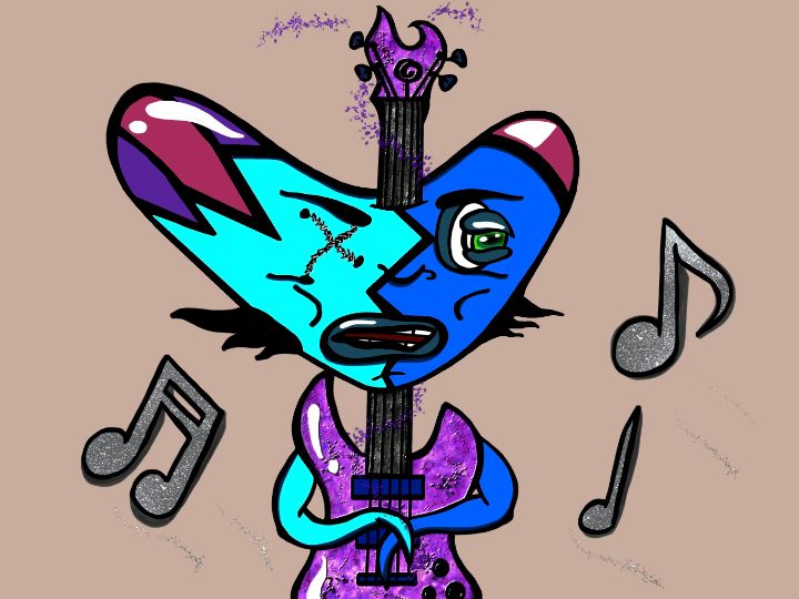 Loco Moco Guitar - Loco Moco Costume Party - Digital Art & AI, People ...