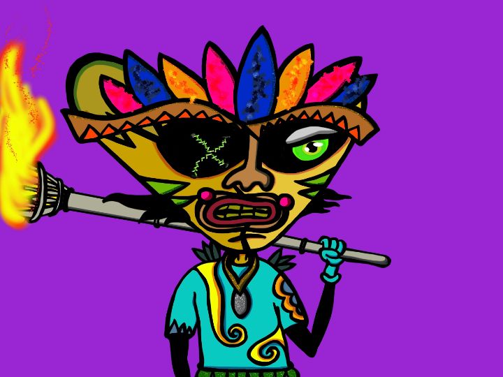 Loco Moco Tiki Torch - Loco Moco Costume Party - Digital Art & AI ...