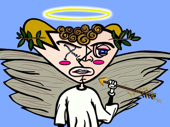 Loco Moco Angel - Loco Moco Costume Party - Digital Art & AI, Abstract ...