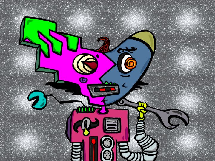 Loco Moco Robot - Loco Moco Costume Party - Digital Art, People ...