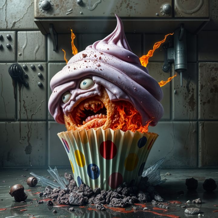 KRAZEE KUPKAKZ- FROSTY CAKE - Loco Moco Costume Party - Digital Art & AI, Food & Beverage ...