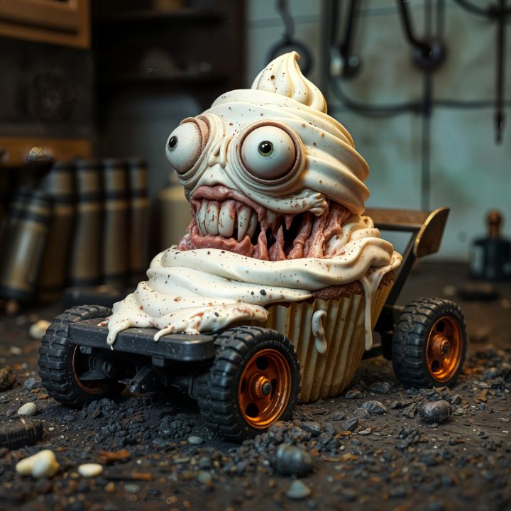 KRAZEE KUPKAKZ- RC CAR - Loco Moco Costume Party - Digital Art & AI, Food & Beverage, Dessert ...