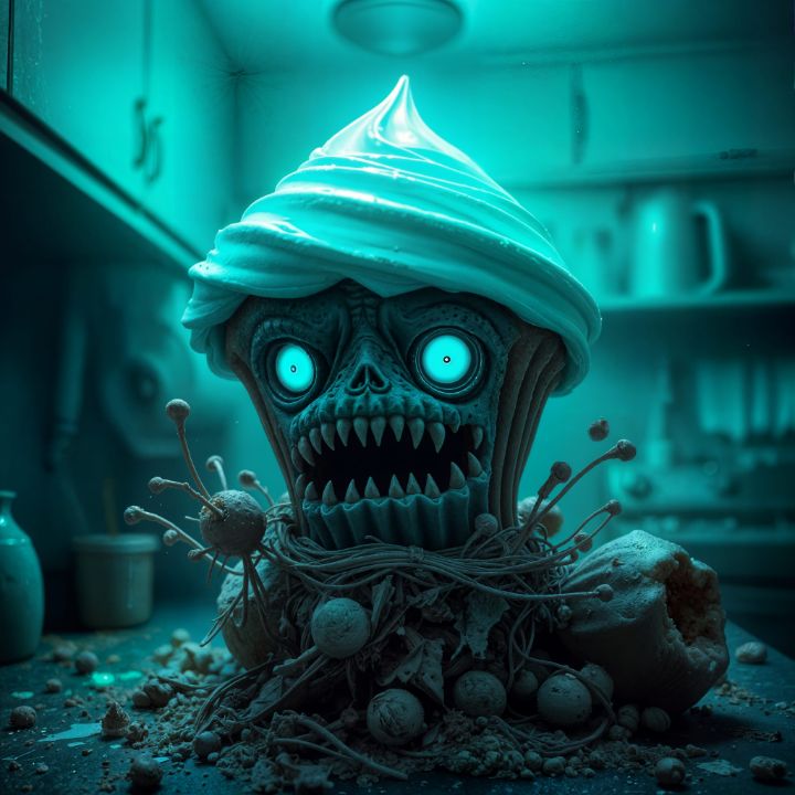 KRAZEE KUPKAKZ- BIOLUMINESCENT - Loco Moco Costume Party - Digital Art & AI, Food & Beverage ...