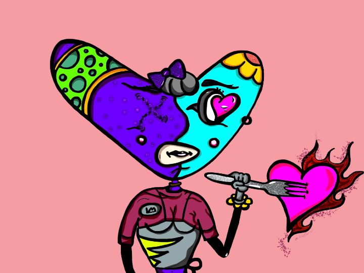 Loco Moco Heart Break - Loco Moco Costume Party - Digital Art, People ...