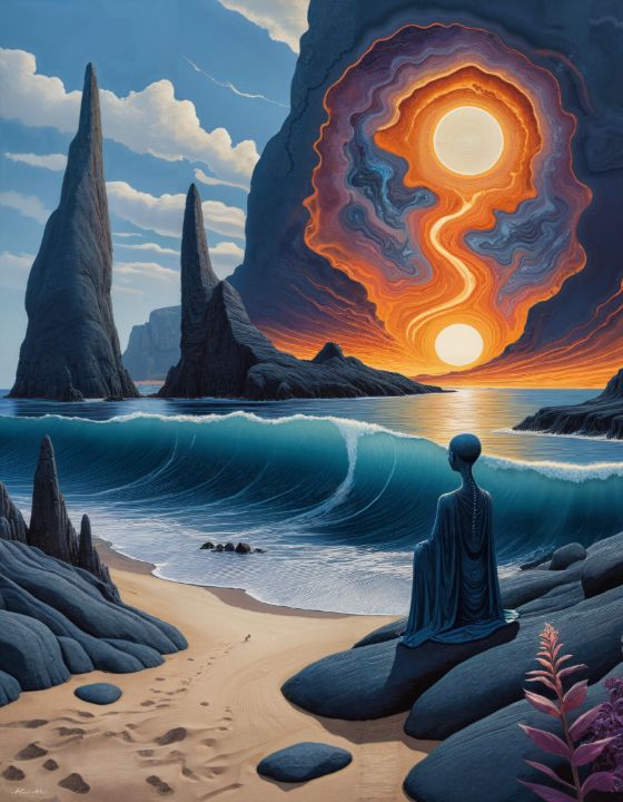 The Watcher of the Celestial Veil - Lucida Art - Digital Art & AI, Fantasy & Mythology ...