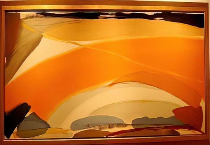 Vina - 1977 - Larry Zox - Paintings & Prints, Abstract, Color - ArtPal