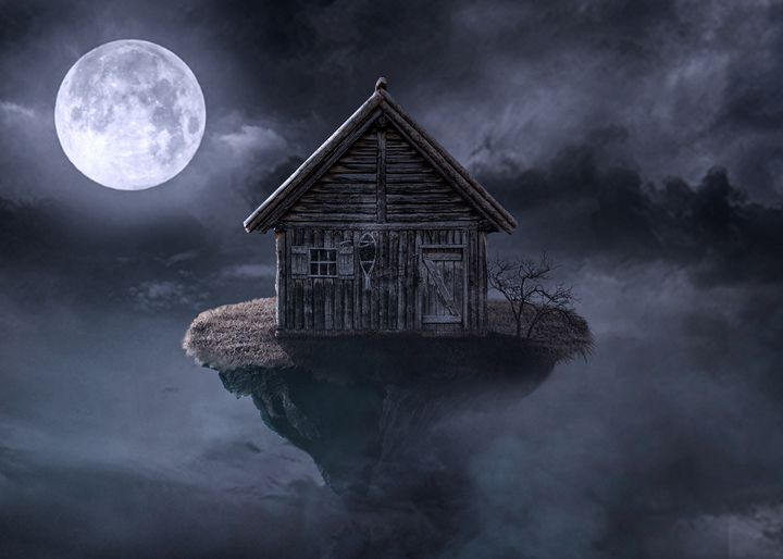 alone home - chalindu - Digital Art & AI, Abstract, Landscape - ArtPal