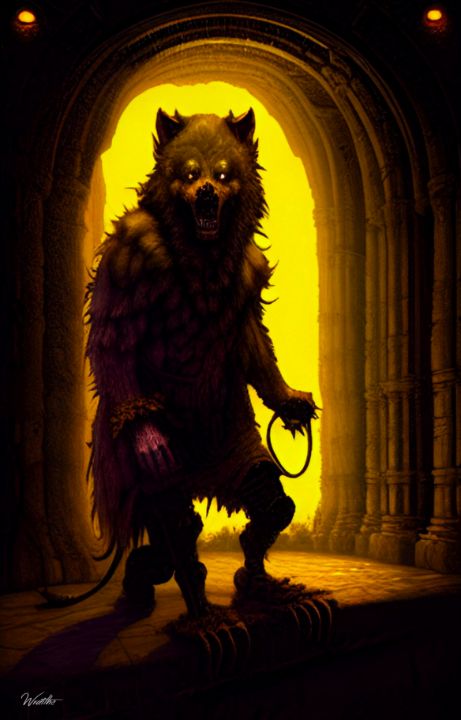 Werewolf - William Wraithe - William Wraithe Art - Paintings & Prints ...