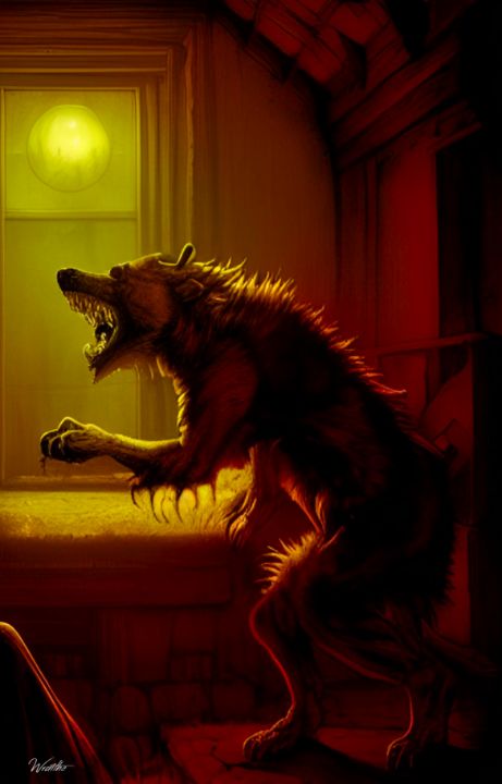 Werewolf - William Wraithe - William Wraithe Art - Paintings & Prints ...