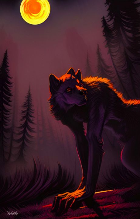 Werewolf - William Wraithe - William Wraithe Art - Paintings & Prints ...