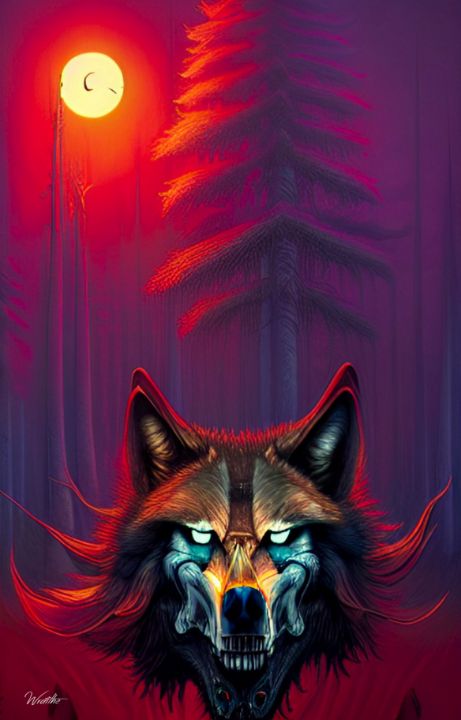 Werewolf - William Wraithe - William Wraithe Art - Paintings & Prints ...