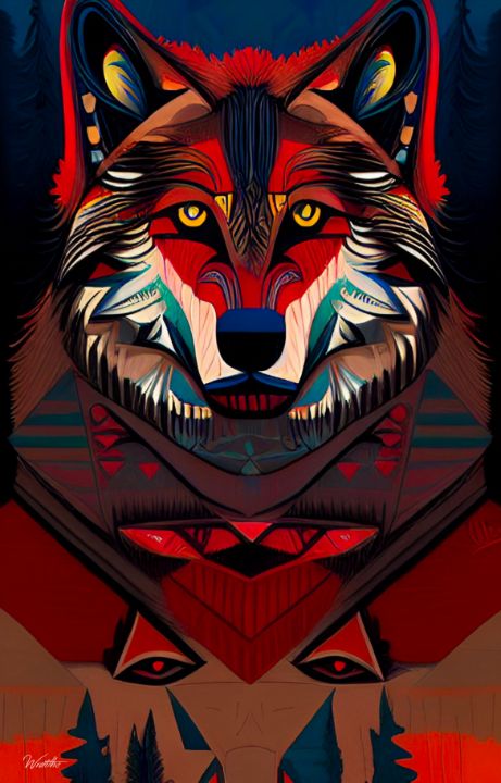 Werewolf Tribal - William Wraithe - William Wraithe Art - Paintings ...