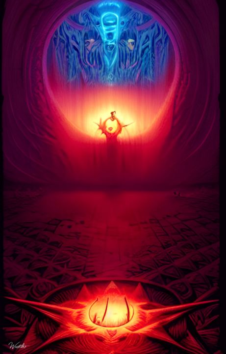 Necronomicon - Gate of GANZIR - William Wraithe Art - Paintings ...