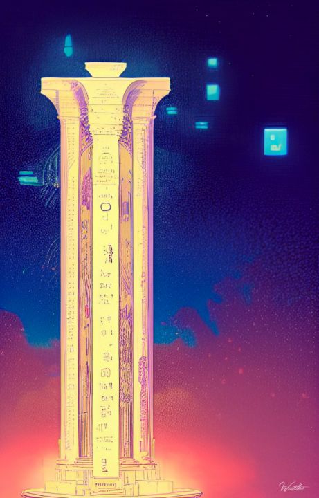 Heaven - Pillar of Heaven - William Wraithe Art - Paintings & Prints ...