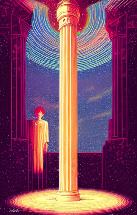 Heaven - Pillar of Heaven 7th - William Wraithe Art - Paintings ...