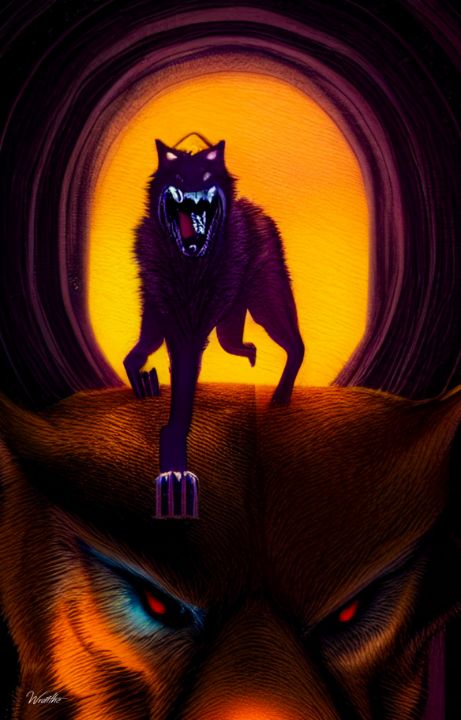 Werewolf - William Wraithe - William Wraithe Art - Paintings & Prints ...
