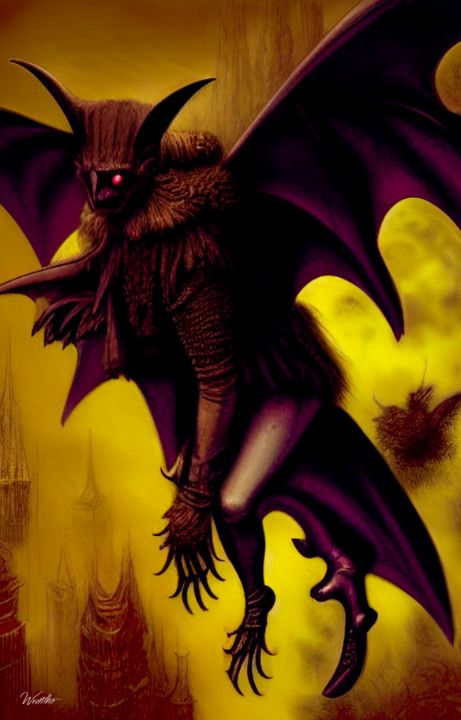 Vampire God - Mobloch Form - William Wraithe Art - Paintings & Prints ...