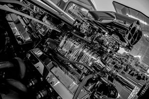 Black And White Engine Bay - Christopher Blink Photography ...