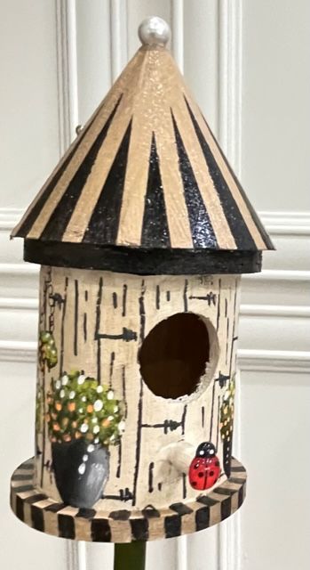 SR76 HAND-PAINTED BIRDHOUSE STAKE - J.Daley Design - Crafts & Other Art ...