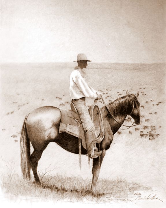 "High Plains" - Charlie Walker, American Artist - Drawings ...
