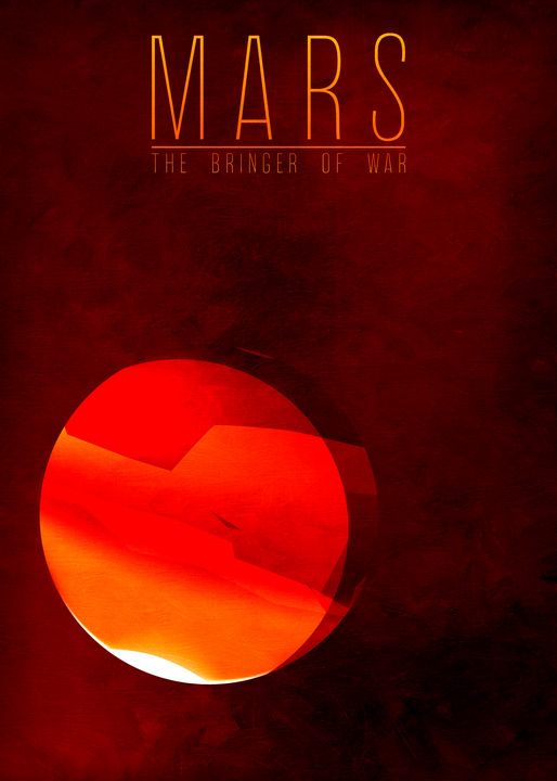 Mars - The Bringer of War - Nerdiful Art - Digital Art & AI, Astronomy ...